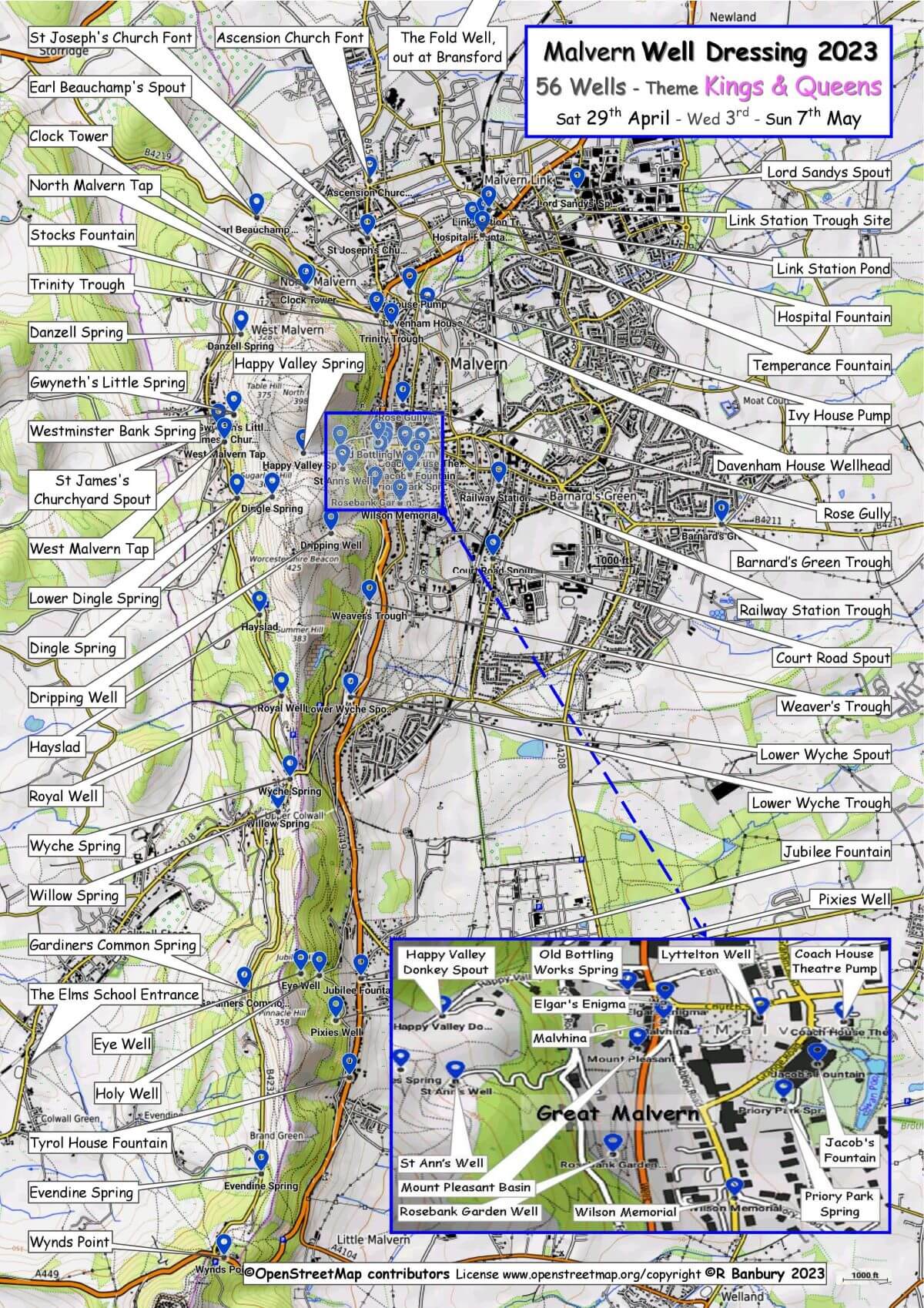 Visiting well-dressings 2023 - malvern spa association